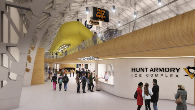 Pittsburgh Penguins' Hunt Armory Ice Rink Inspired by Competition ...